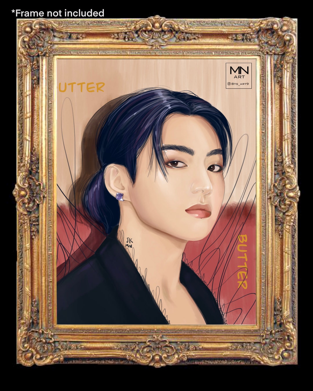 Bts Jungkook Fan Art, Bts Jk Art, Jungkook Fan Art, Bts Jungkook Butter ...