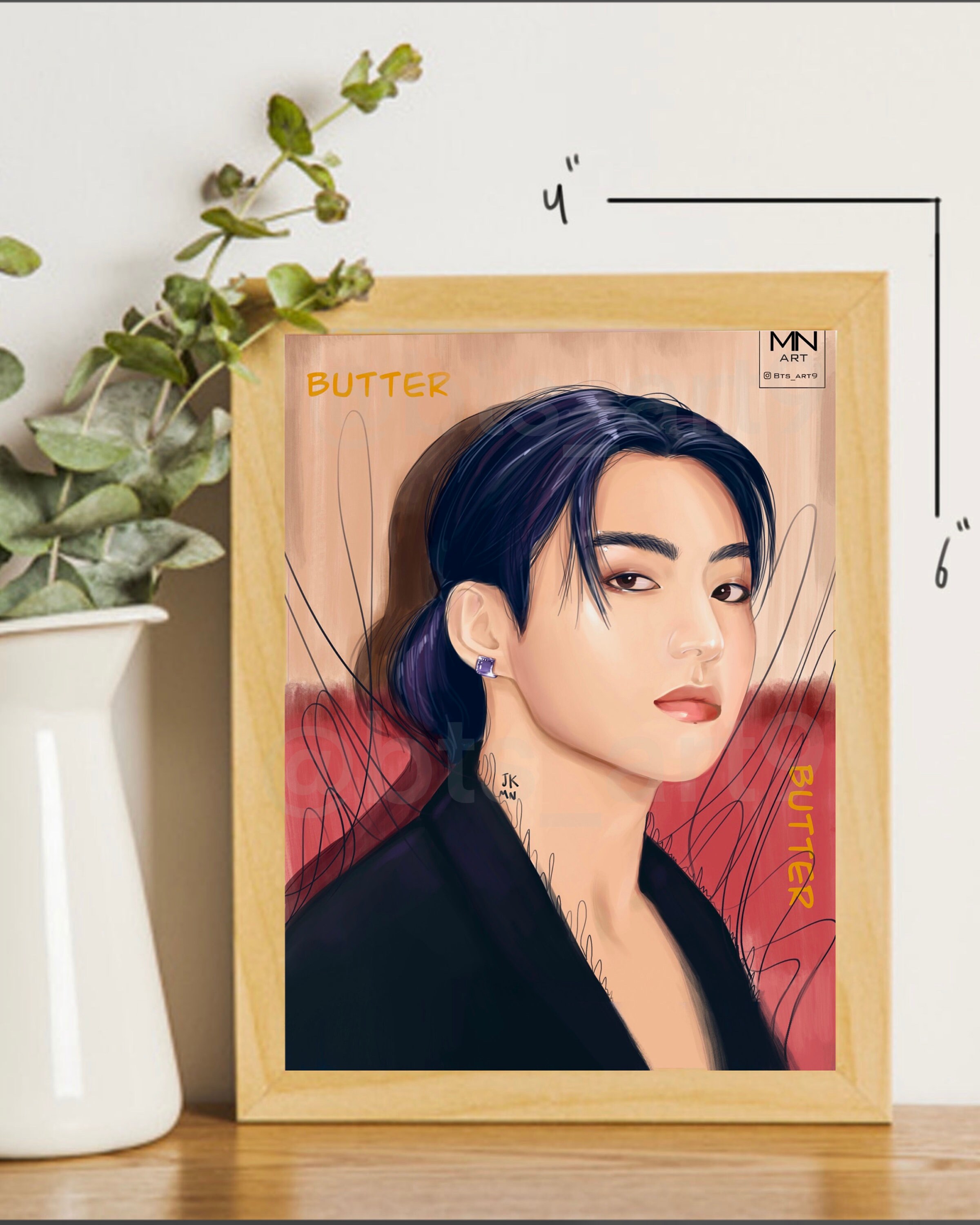 Bts Jungkook Fan Art Bts Jk Art Jungkook Fan Art Bts - Etsy