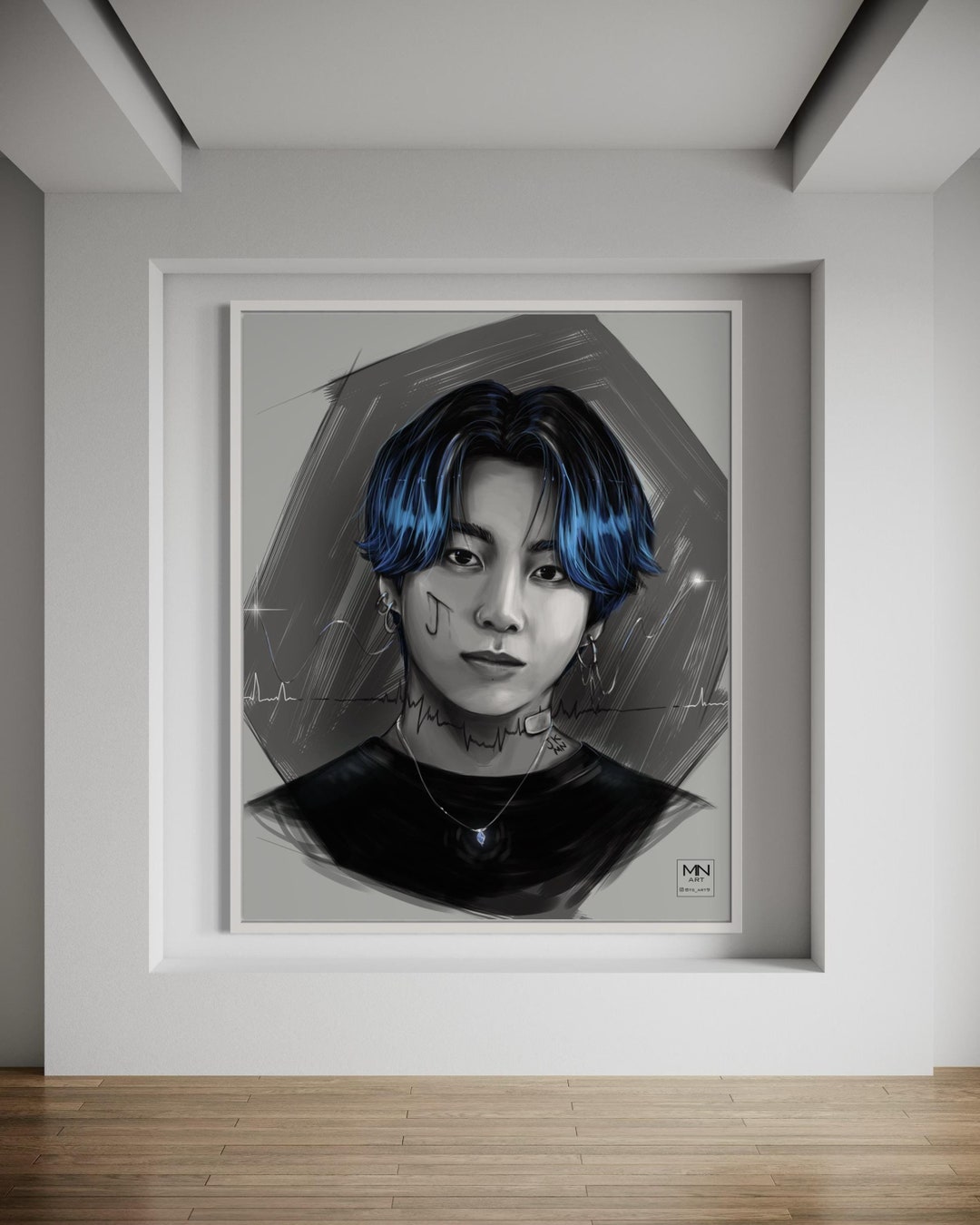 BTS Jungkook Art, Bts JK Fanart, Bts JK Prints, Army Gift - Etsy