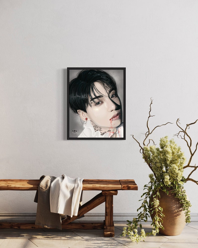 BTS JK Vampire Fanart, Bts JK Fanart, Bts Gift, Bts Jungkook - Etsy