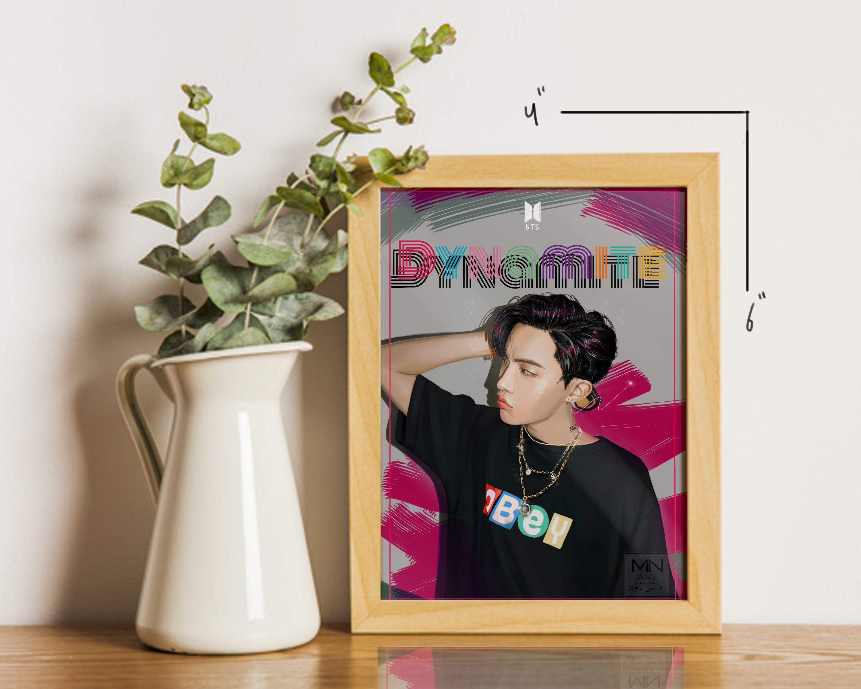 BTS J-hope Dynamite Art Print BTS Jhope Fanart BTS Gift - Etsy