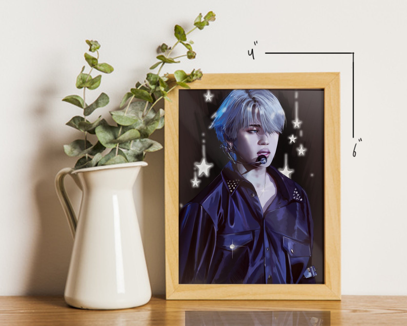 BTS JIMIN Fake Love Art Print BTS Jimin Fanart Print Kpop | Etsy