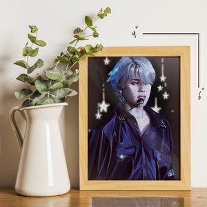 BTS JIMIN Fake Love Art Print BTS Jimin Fanart Print Kpop Jimin Art Print, - Etsy