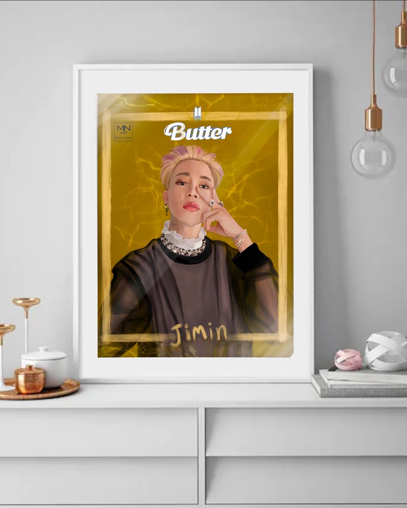 Bts Butter Jimin Fanart Bts Jimin Art Print Bts Butter - Etsy