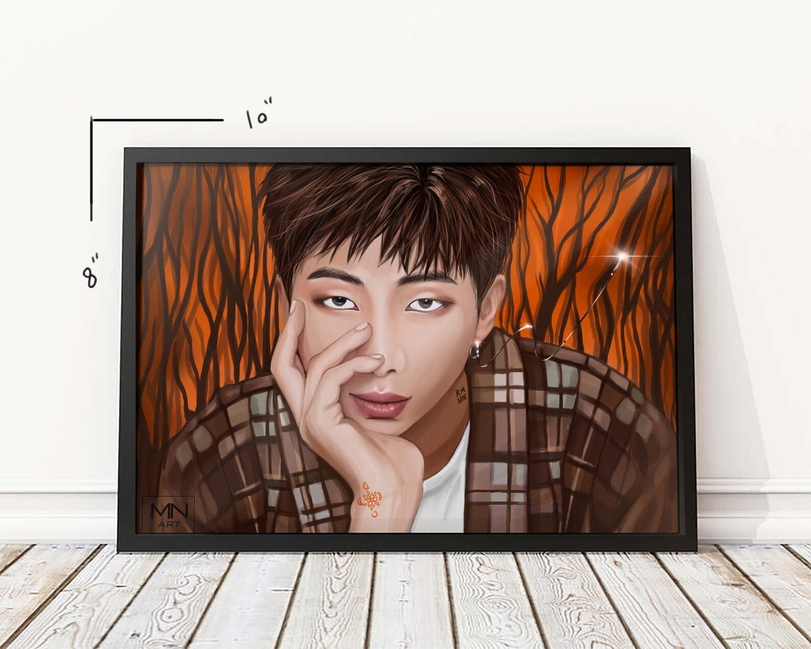 RM of BTS Digital Art Print BTS Army Gift Woods Inspired - Etsy