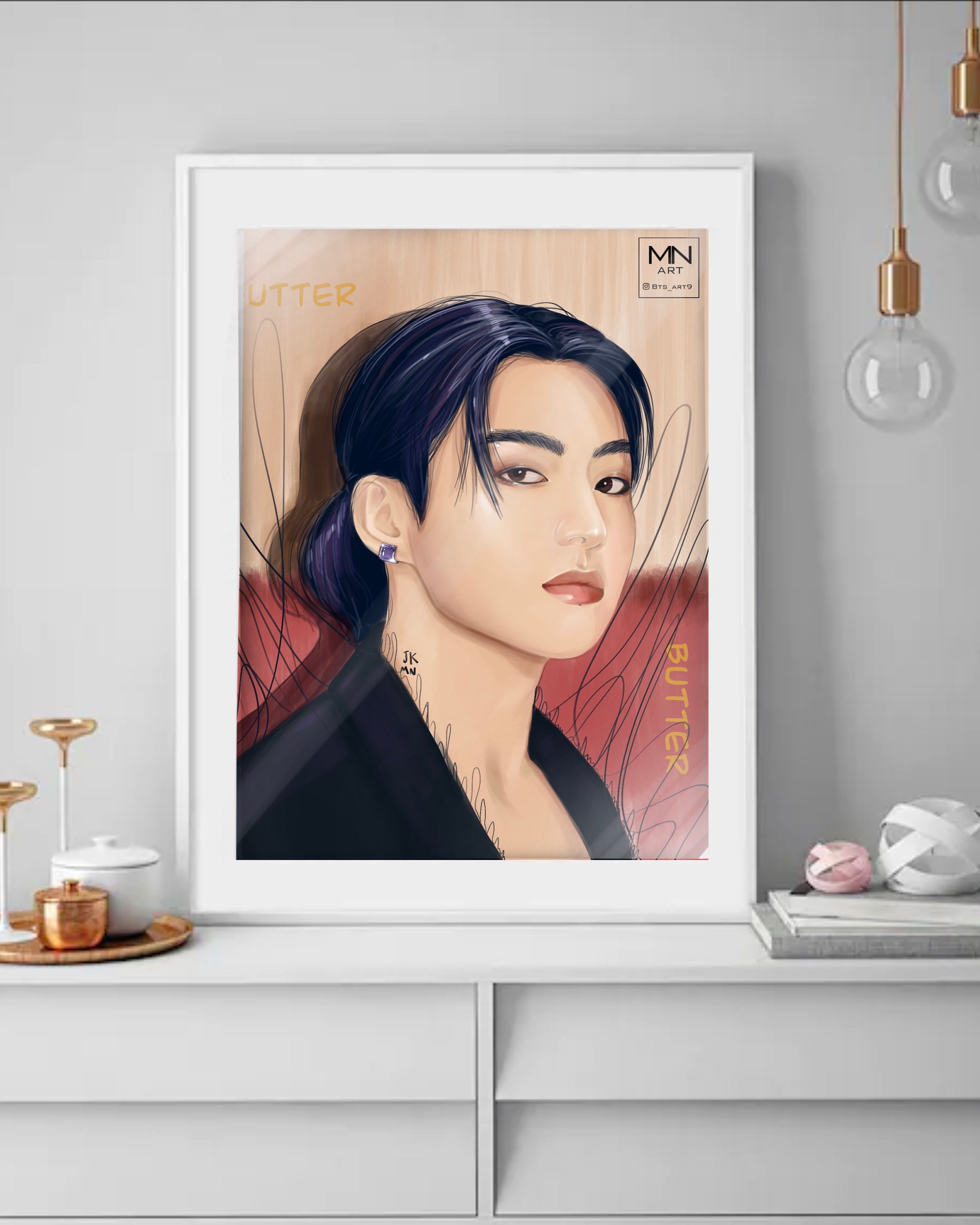 Bts Jungkook Fan Art Bts Jk Art Jungkook Fan Art Bts | Etsy