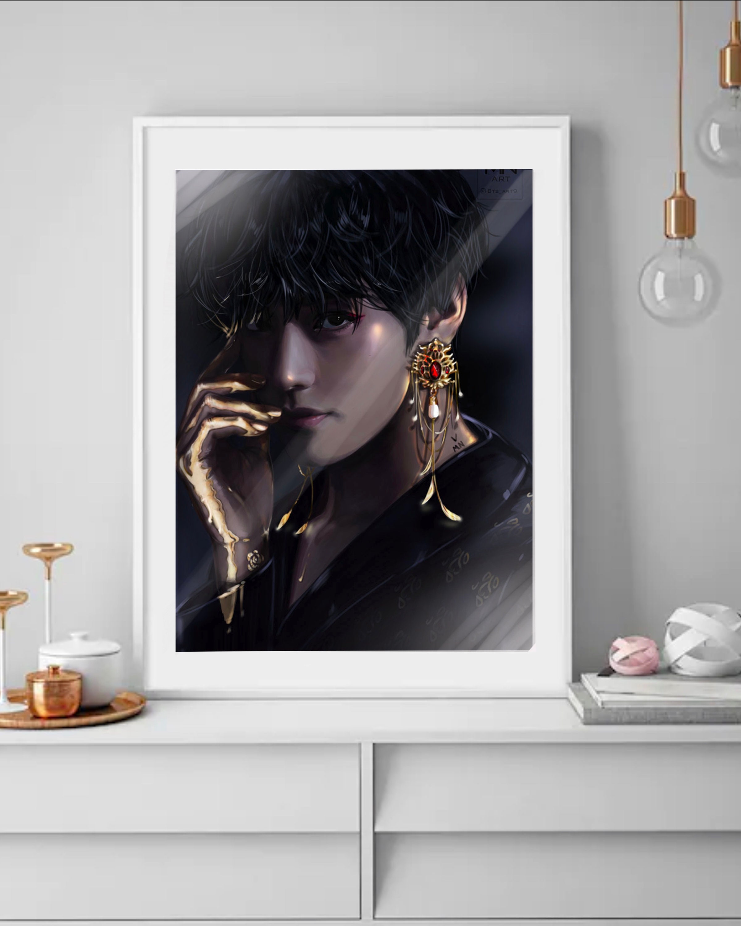 BTS V Fan Art Print Kpop BTS Kim Taehyung Fan Art Print - Etsy Canada