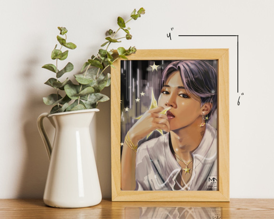 Jimin of BTS Fanart Print Star JIMIN Digital Art Print - Etsy Canada
