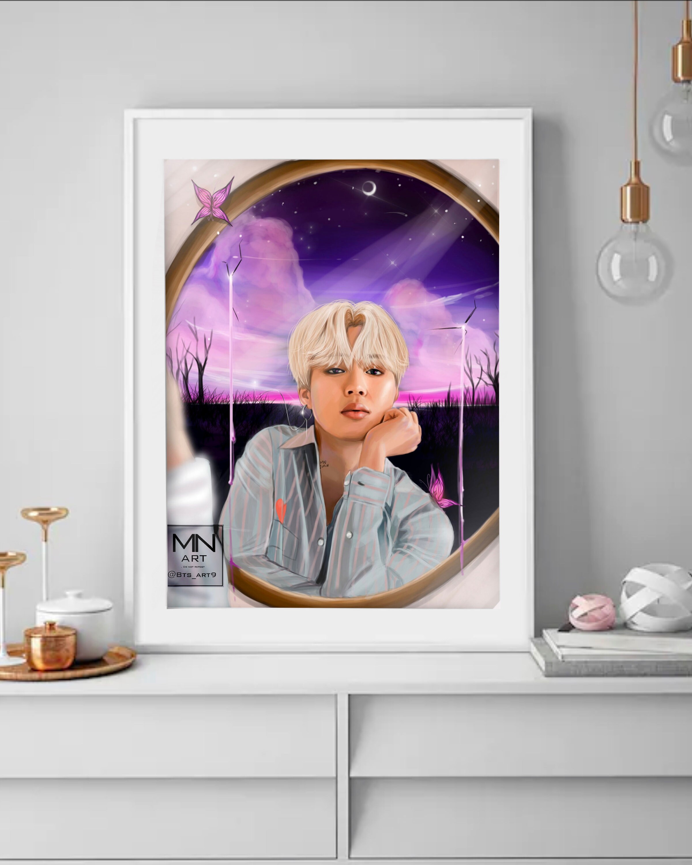BTS Jimin Fan Art Print K Pop Jimin Art Print BTS Jimin | Etsy