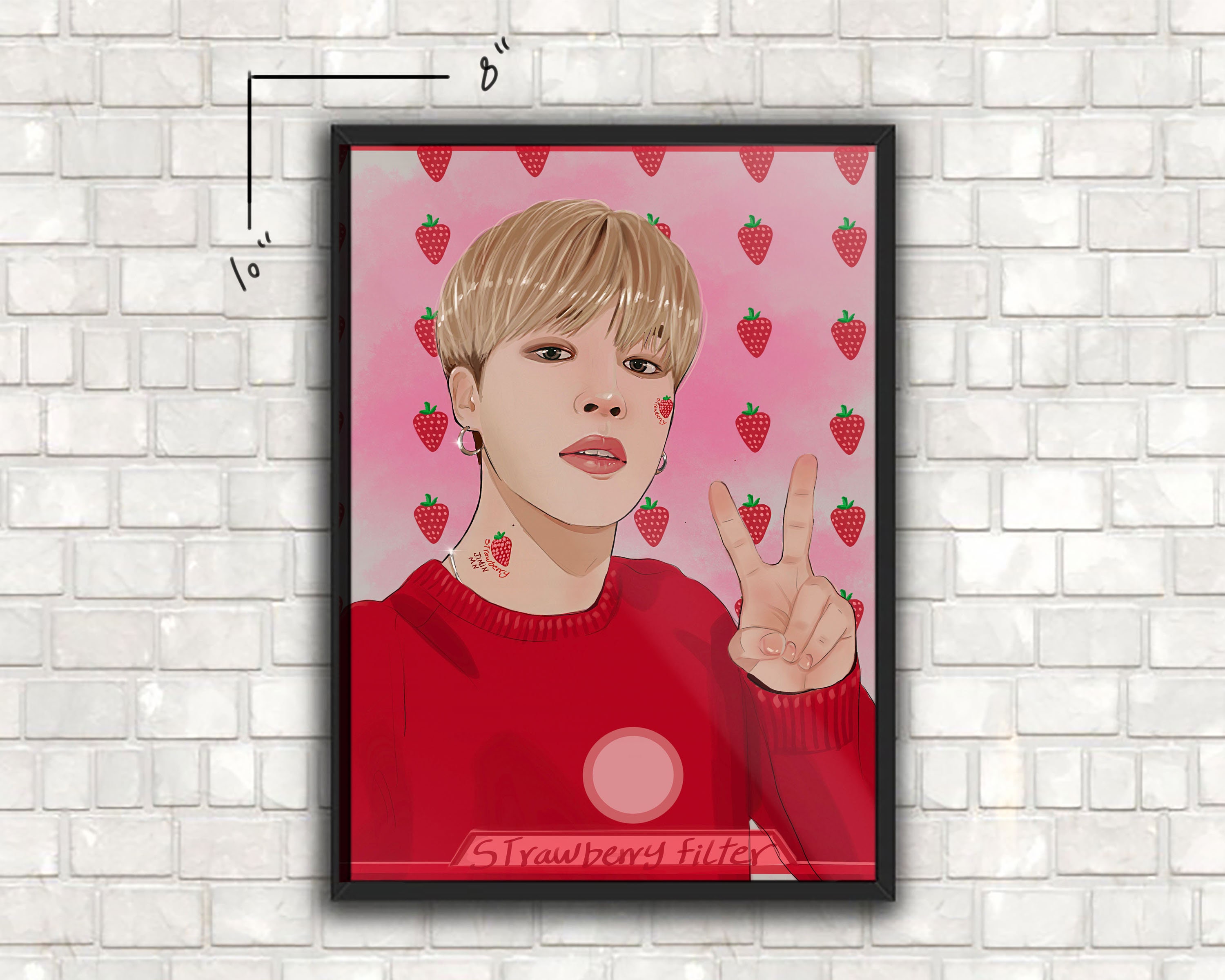 BTS Jimin Fanart Print Cute Jimin Fan Art Print BTS Army - Etsy