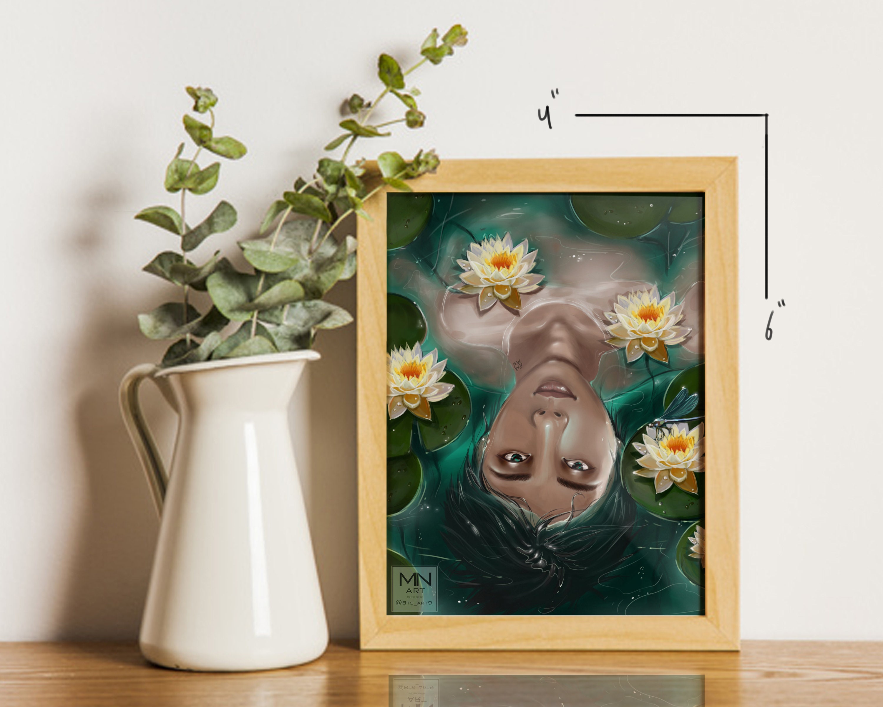 RM of BTS Fanart Prints Kpop BTS Kim Namjoon Art Print Rm - Etsy
