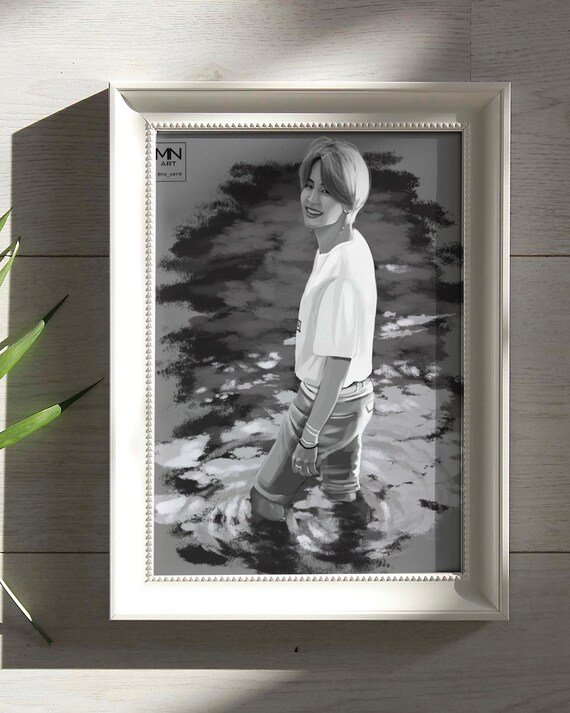 BTS Jimin Fanart Bts Jimin Art Print Bts Army Gift Jimin - Etsy