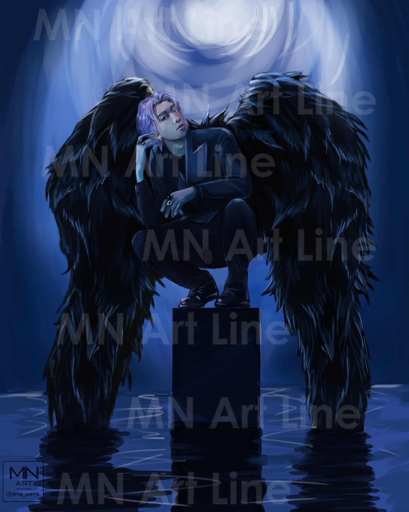 BTS RM Fan Art Print Kpop BTS Kim Namjoon Fan Art Print | Etsy