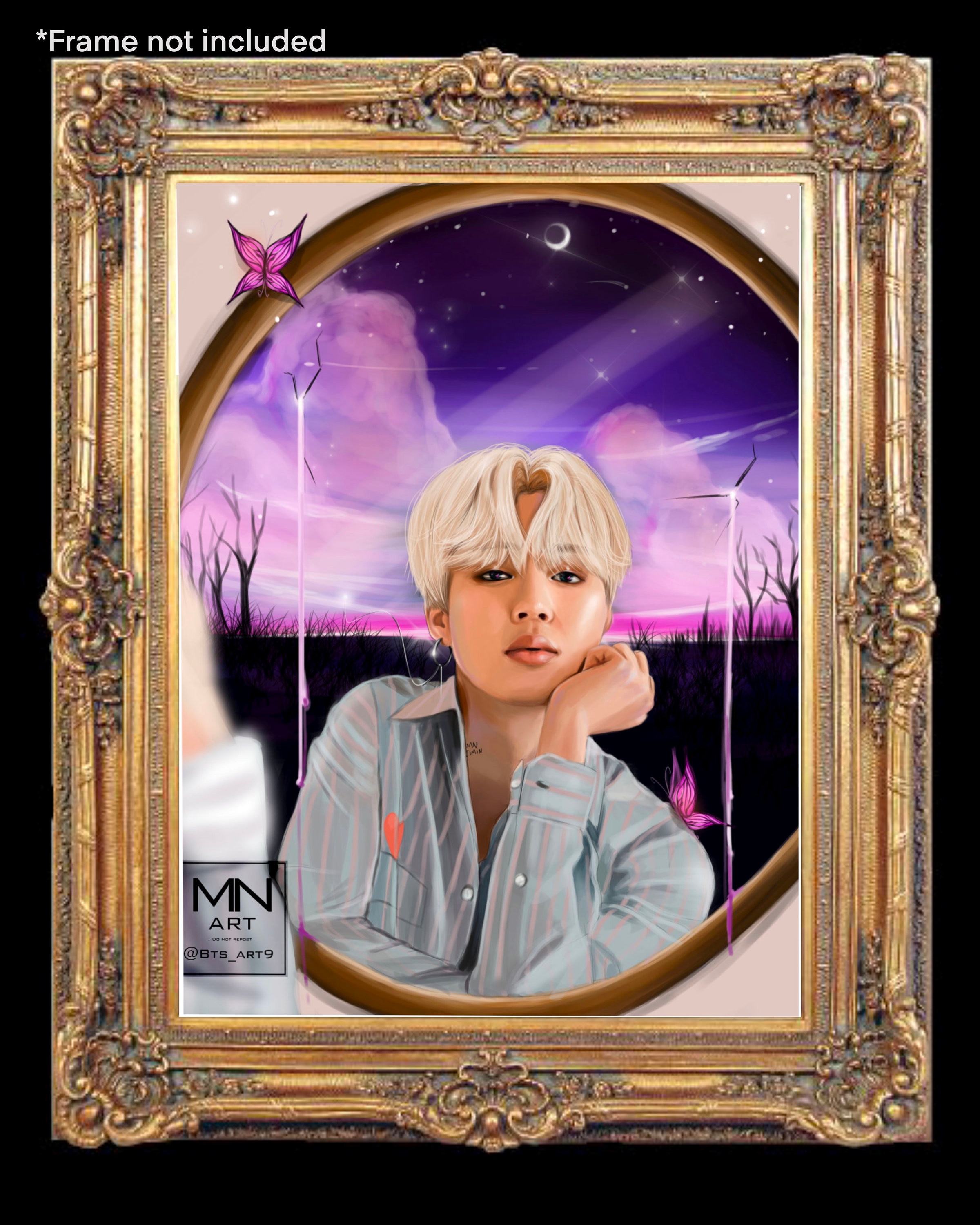 BTS Jimin Fan Art Print K Pop Jimin Art Print BTS Jimin | Etsy