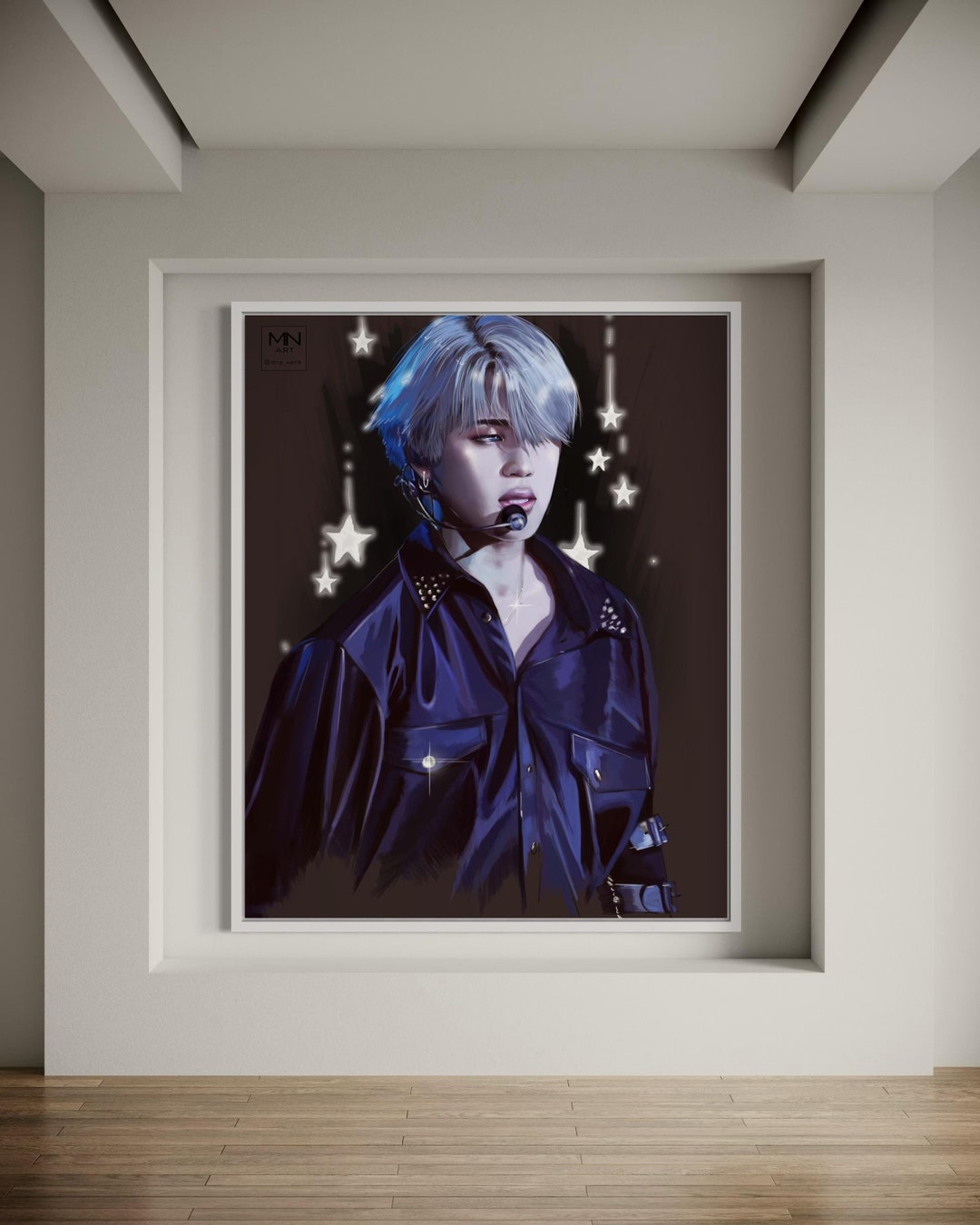 BTS JIMIN Fake Love Art Print | BTS Jimin Fanart Print | Kpop Jimin Art Print, - Etsy