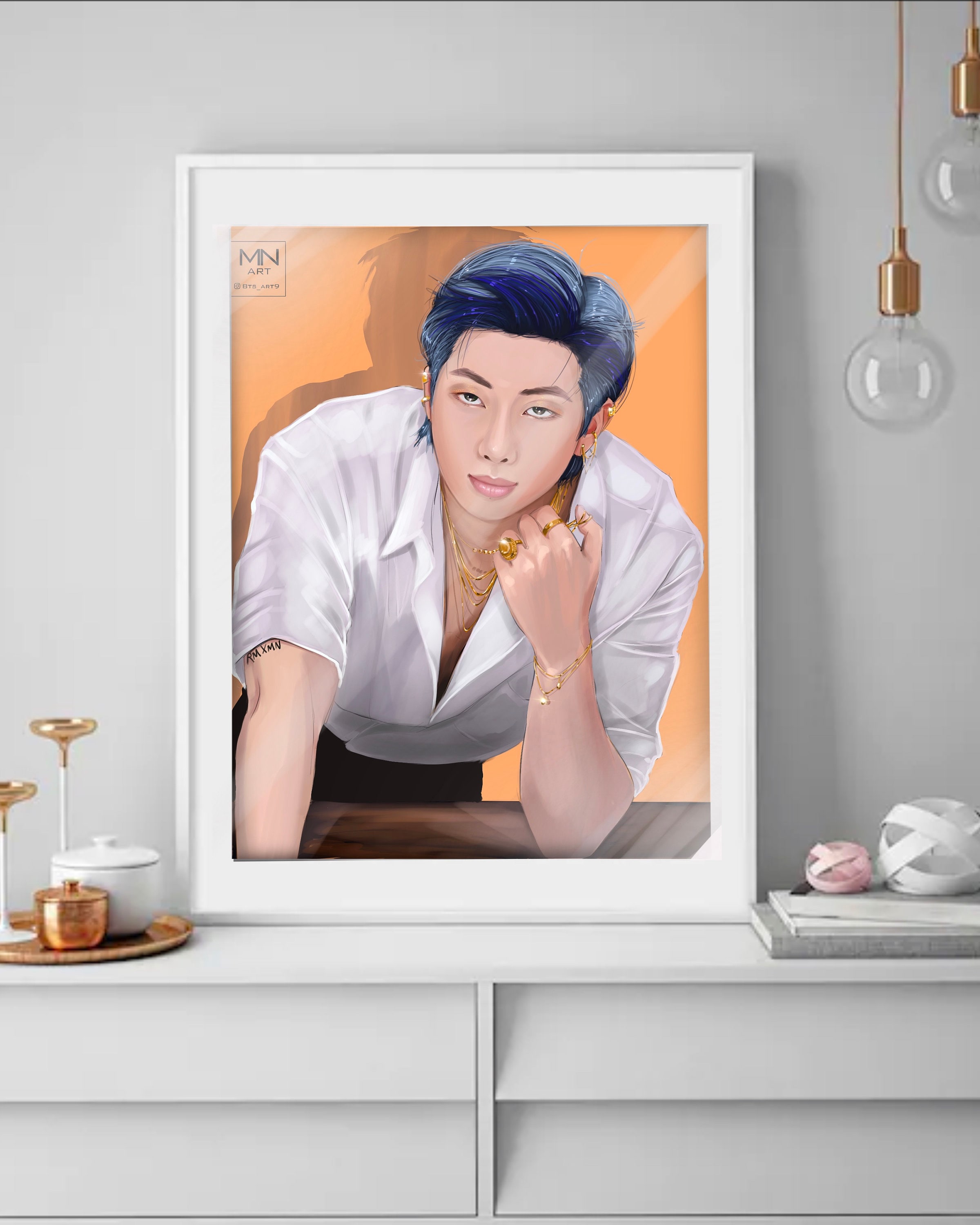 Bts RM Art Print, Kim Namjoon Art Print, Bts Prints, Bts Army Gift - Etsy