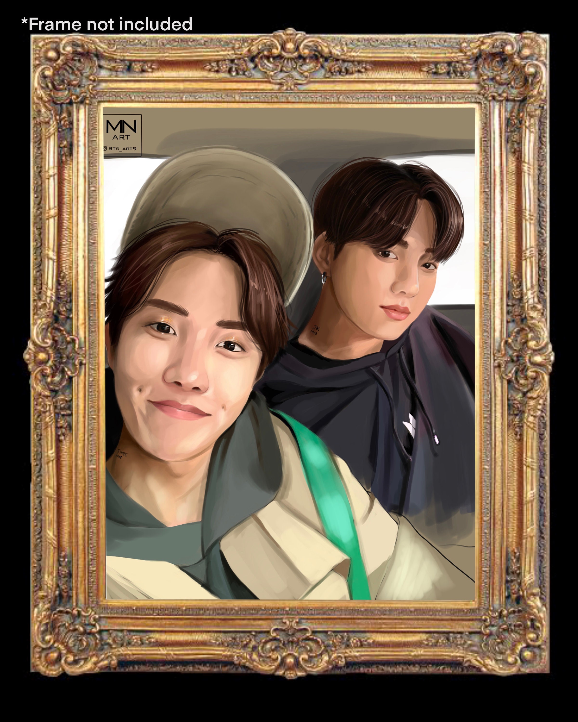 Bts J-hope and Jk Art Print Bts Art Prints Bts Fanart Bts - Etsy