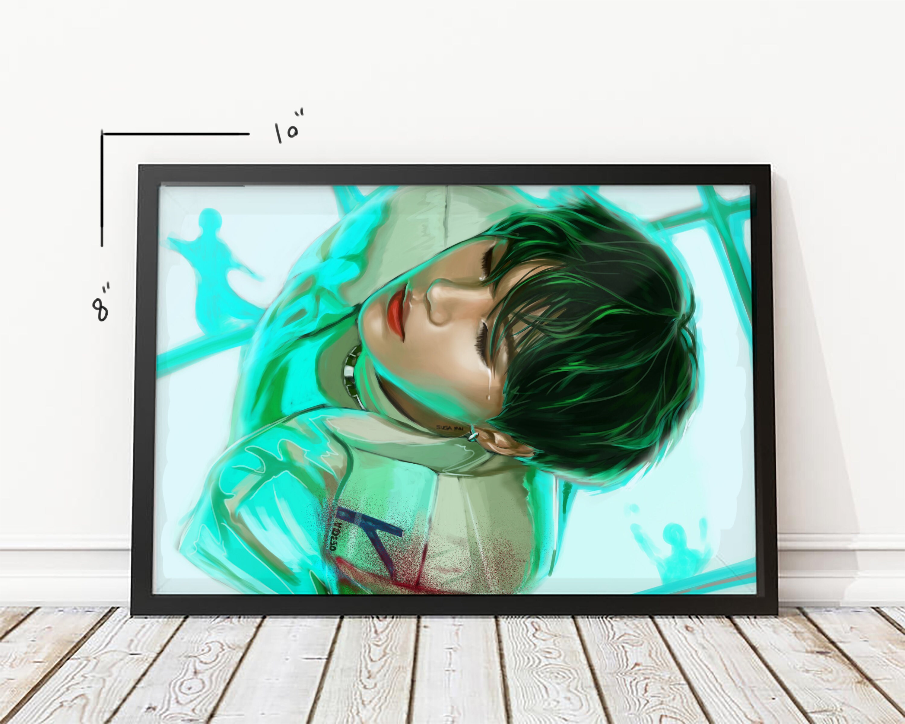 Suga of BTS Fanart Print BTS Min Yoongi Shadow Digital Art - Etsy