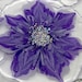Purple 3D Flower Resin Coasters With Glitters Housewarming Home Decor ...