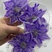 Purple 3D Flower Resin Coasters With Glitters Housewarming Home Decor ...