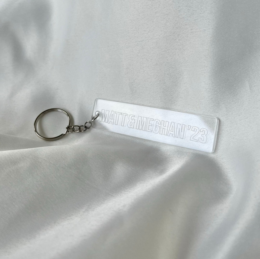 Custom Engraved Acrylic Keychain - Etsy