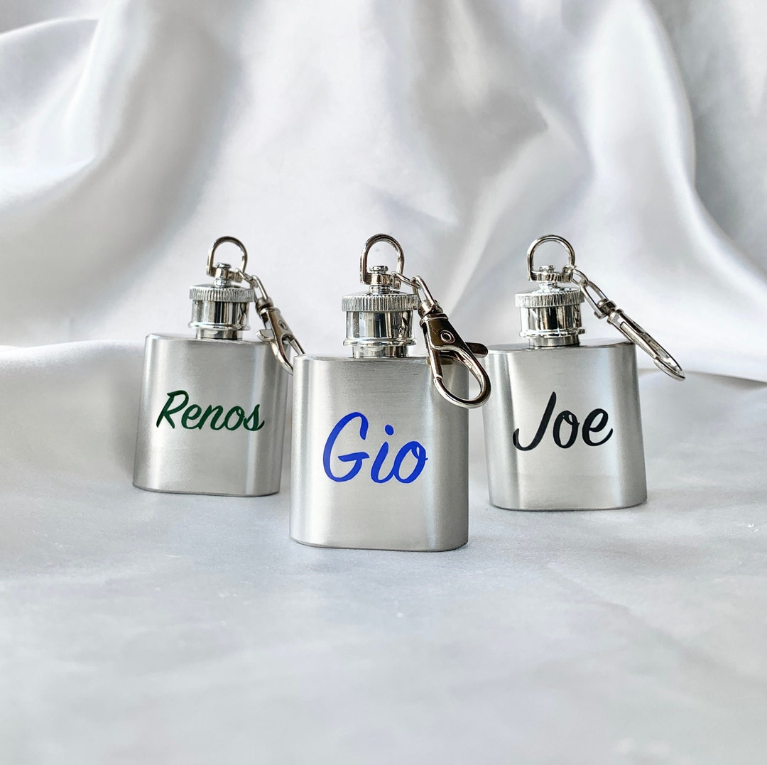 Custom Mini Flask Keychain - Etsy