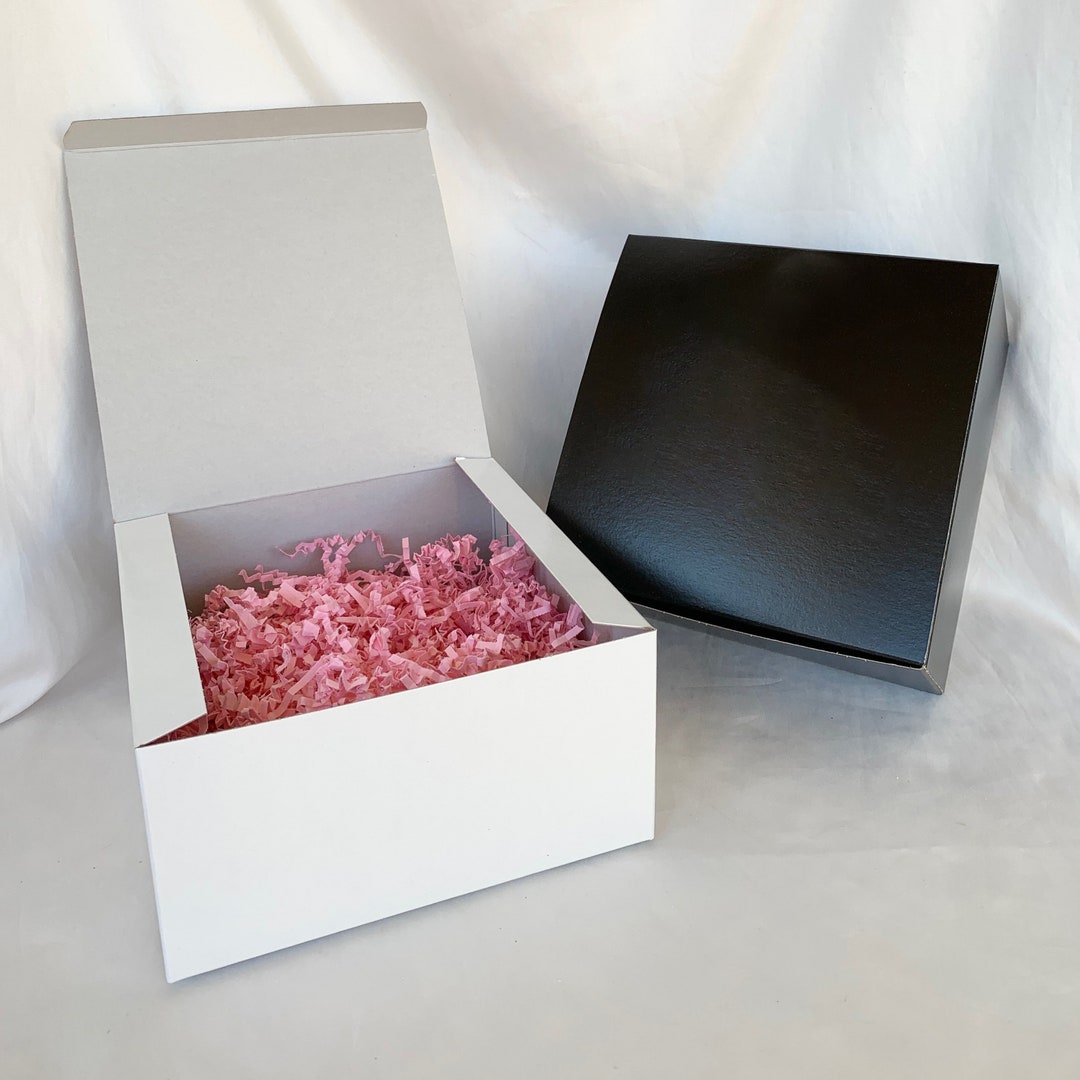 Blank Gift Box and Crinkle Paper - Etsy