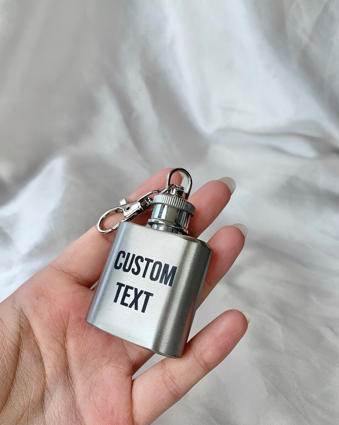 Custom Mini Flask Keychain - Etsy