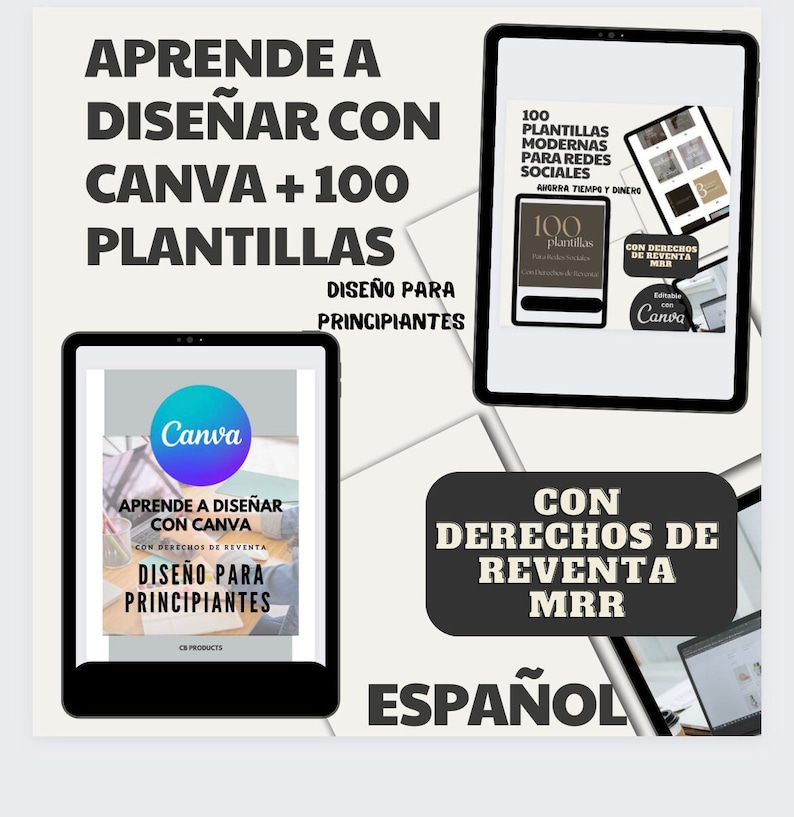 Aprende a Diseñar Con Canva+100 Plantillas Editables Para Redes ...