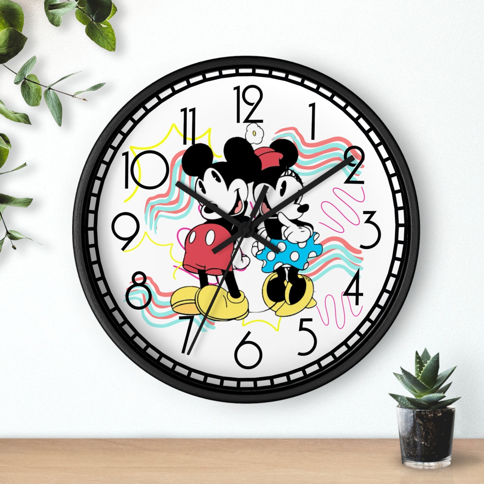 Mickey Wall Clock, Wall Decor, Living Room Decor - Etsy