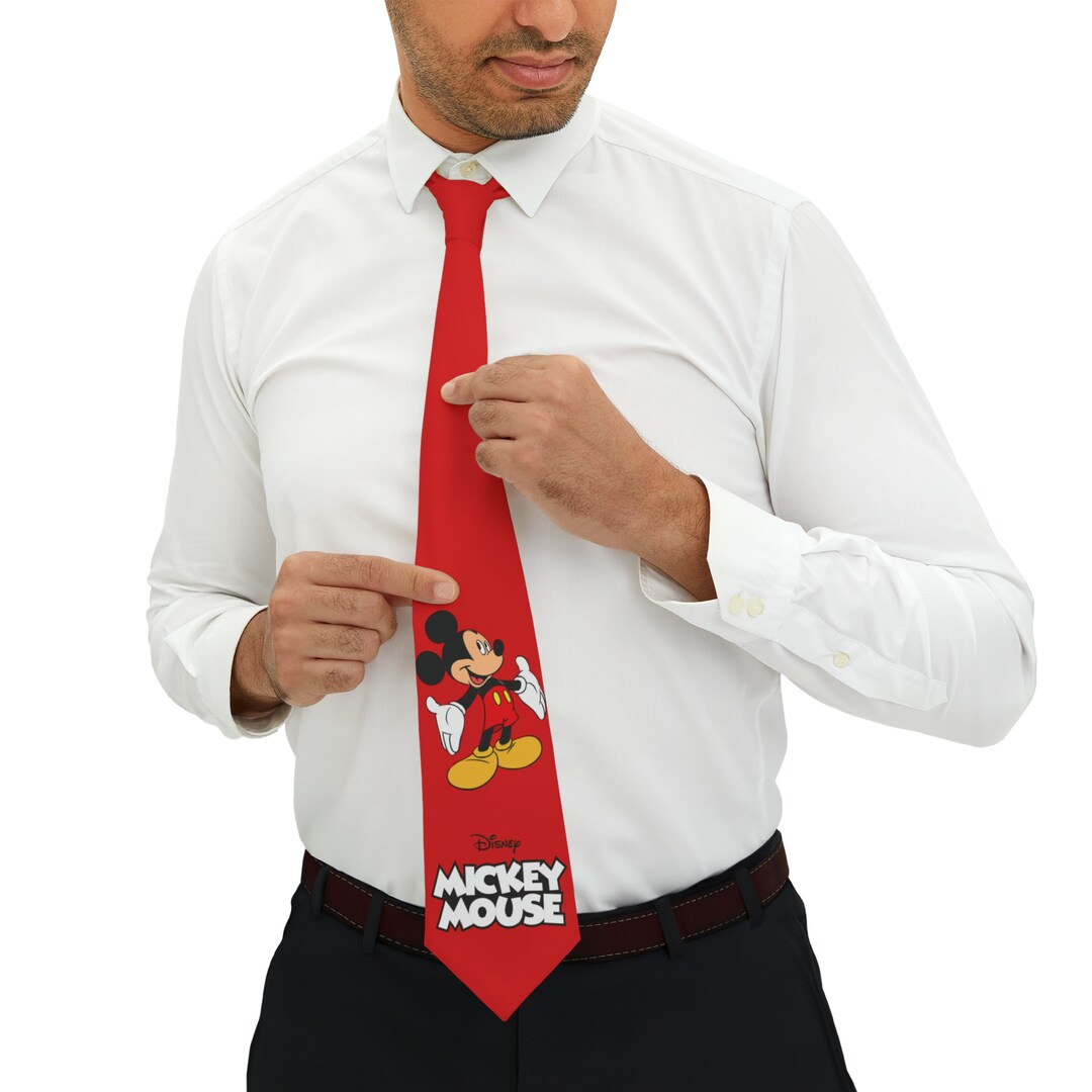 Mickey Mouse Tie Disney Necktie Disney Cruise Outfit Gift - Etsy