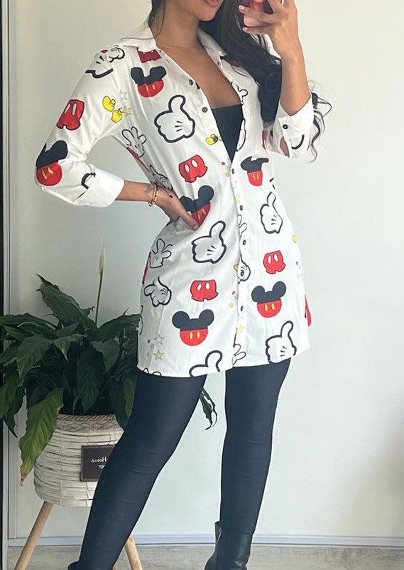 Mickey Mouse Blouse, Disney Dress , Disney Womens Outfit ,disney Cover ...