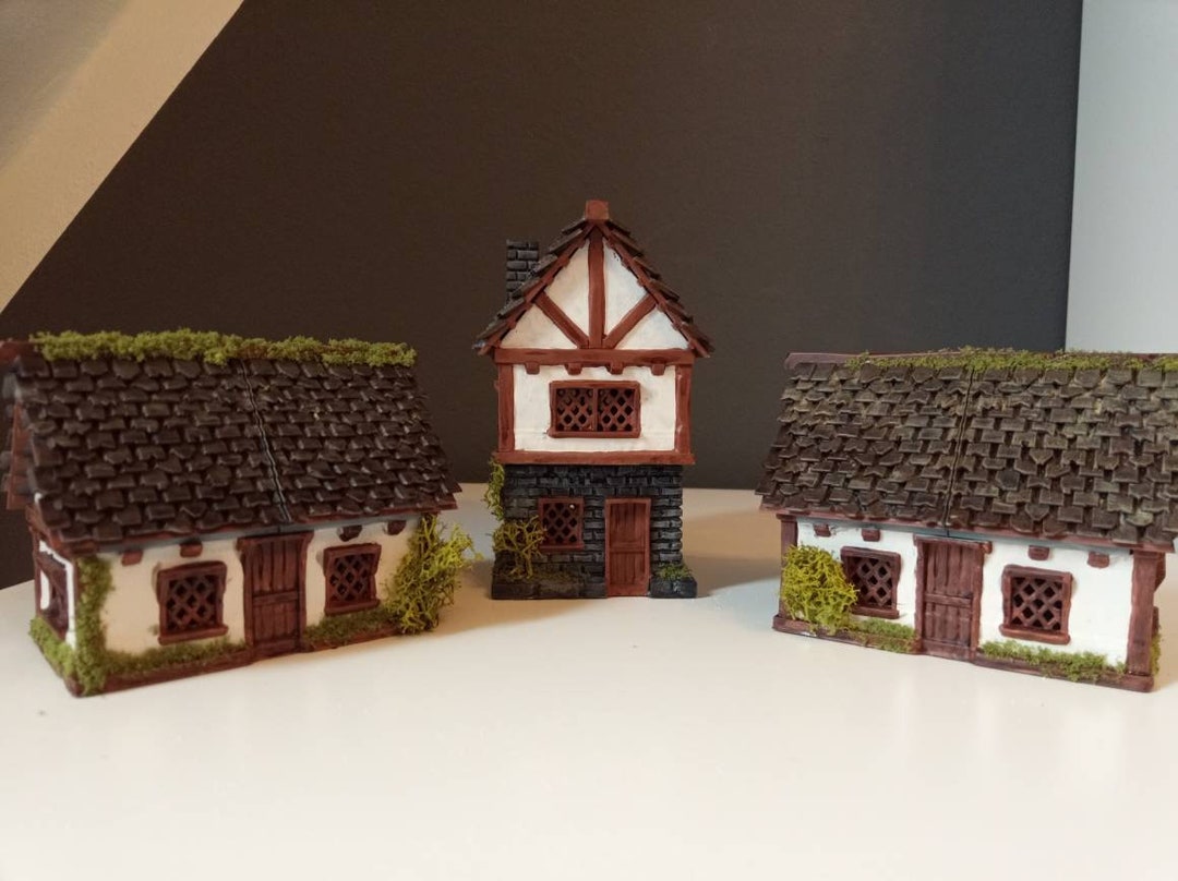 Tabletop Buildings Medieval Houses - Etsy