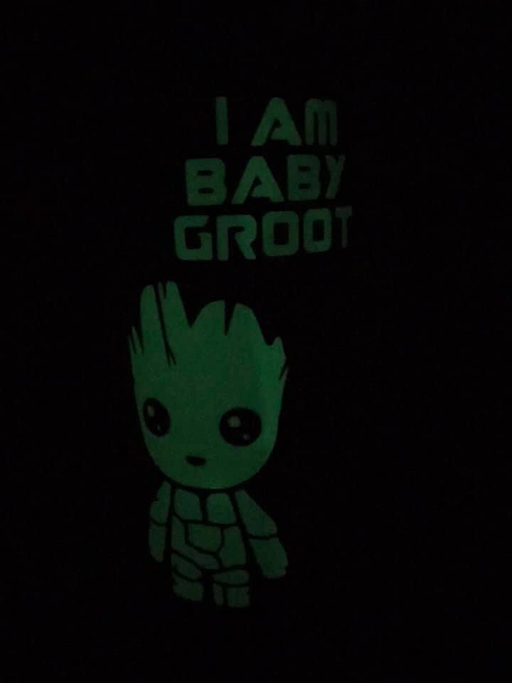 Baby Groot Glow in the Dark Bottle Light. the Picture Taken in - Etsy