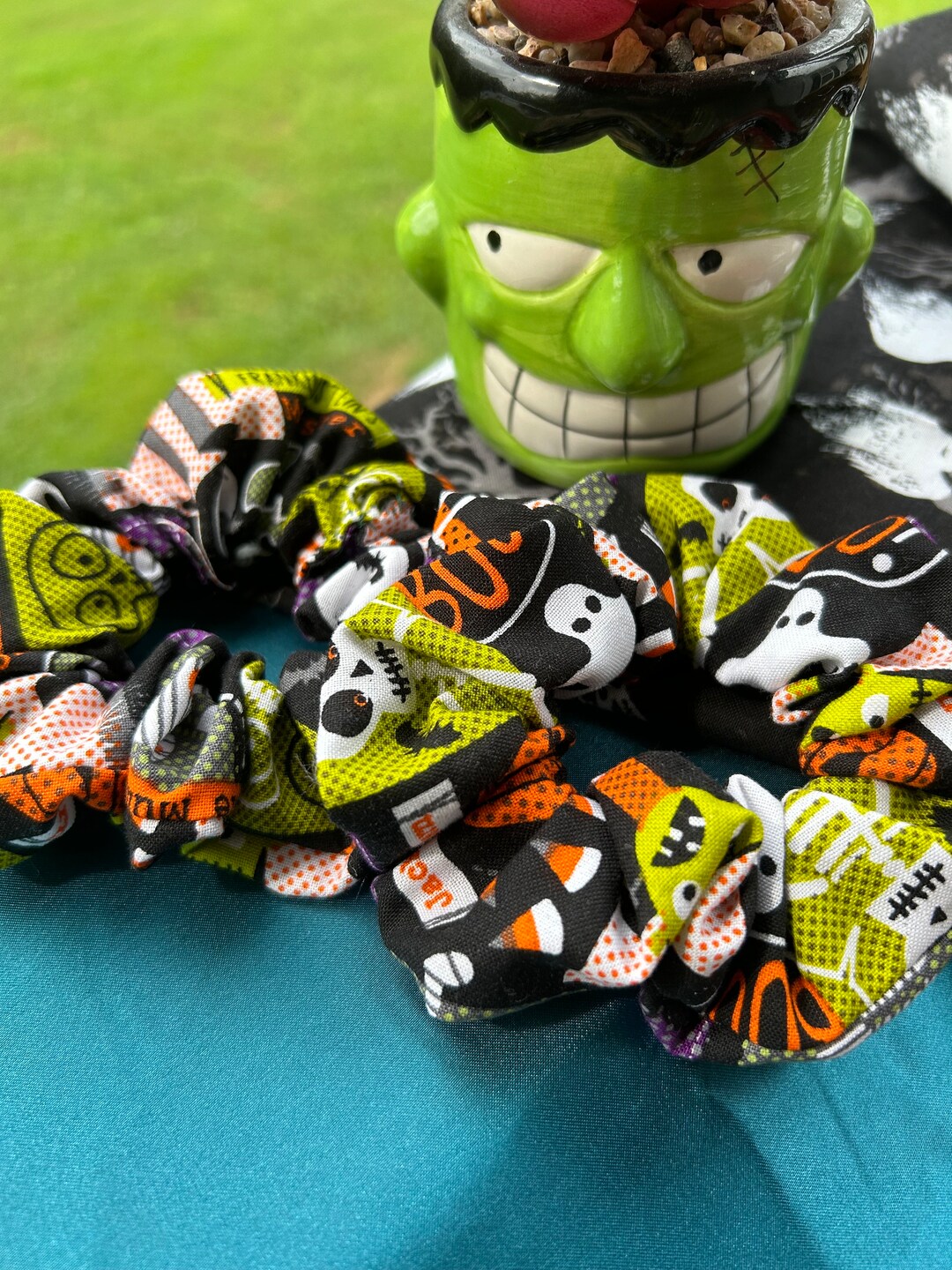 Monster Scrunchies | Handmade Scrunchies | Fall Scrunchies | Halloween ...