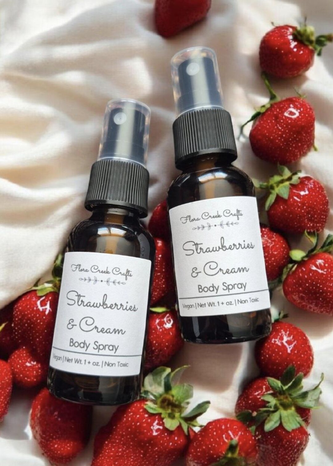 Strawberries & Cream Body Spray | Natural Body Spray | Natural Perfume ...