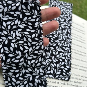 Vine Fabric Bookmark Floral Print Bookmark Flower Bookmarks Fabric ...