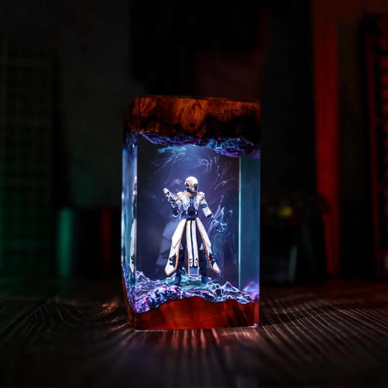Destiny 2 Warlock Iron Banner Resin Lamp, Handmade LED Gamer Night ...