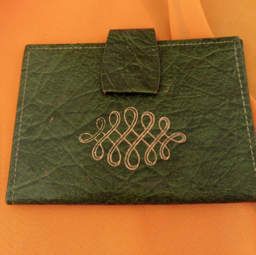 Princess Gardner Vintage Green Pigskin ID Card/credit Card Keeper Woman ...