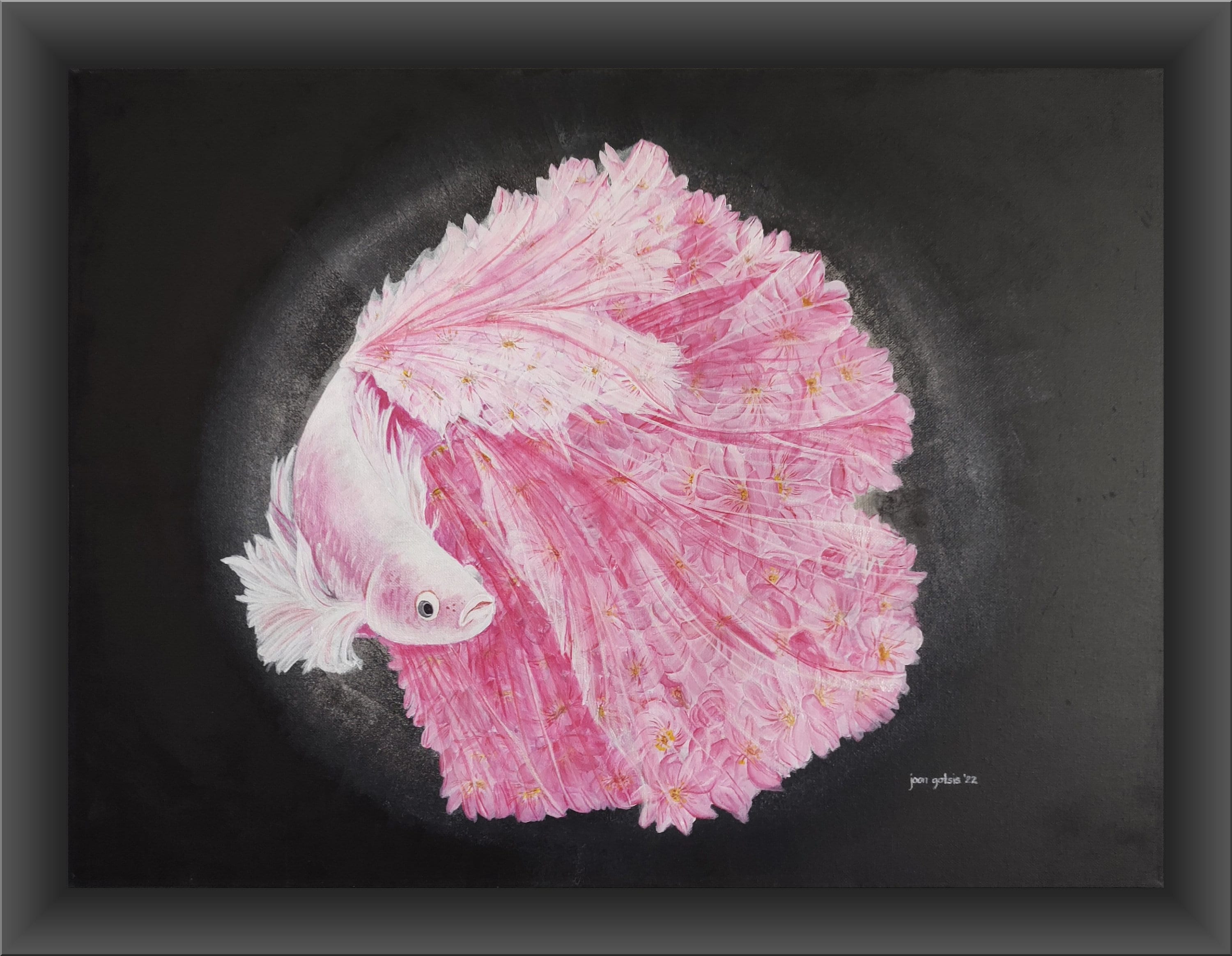 Betta Sakura (pink Betta Fish/cherry Blossoms) - Etsy