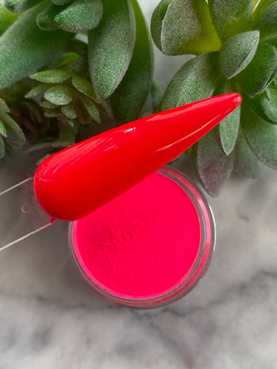 90s Baby Neon Pink Nail Dip Powder the Neon Collection - Etsy
