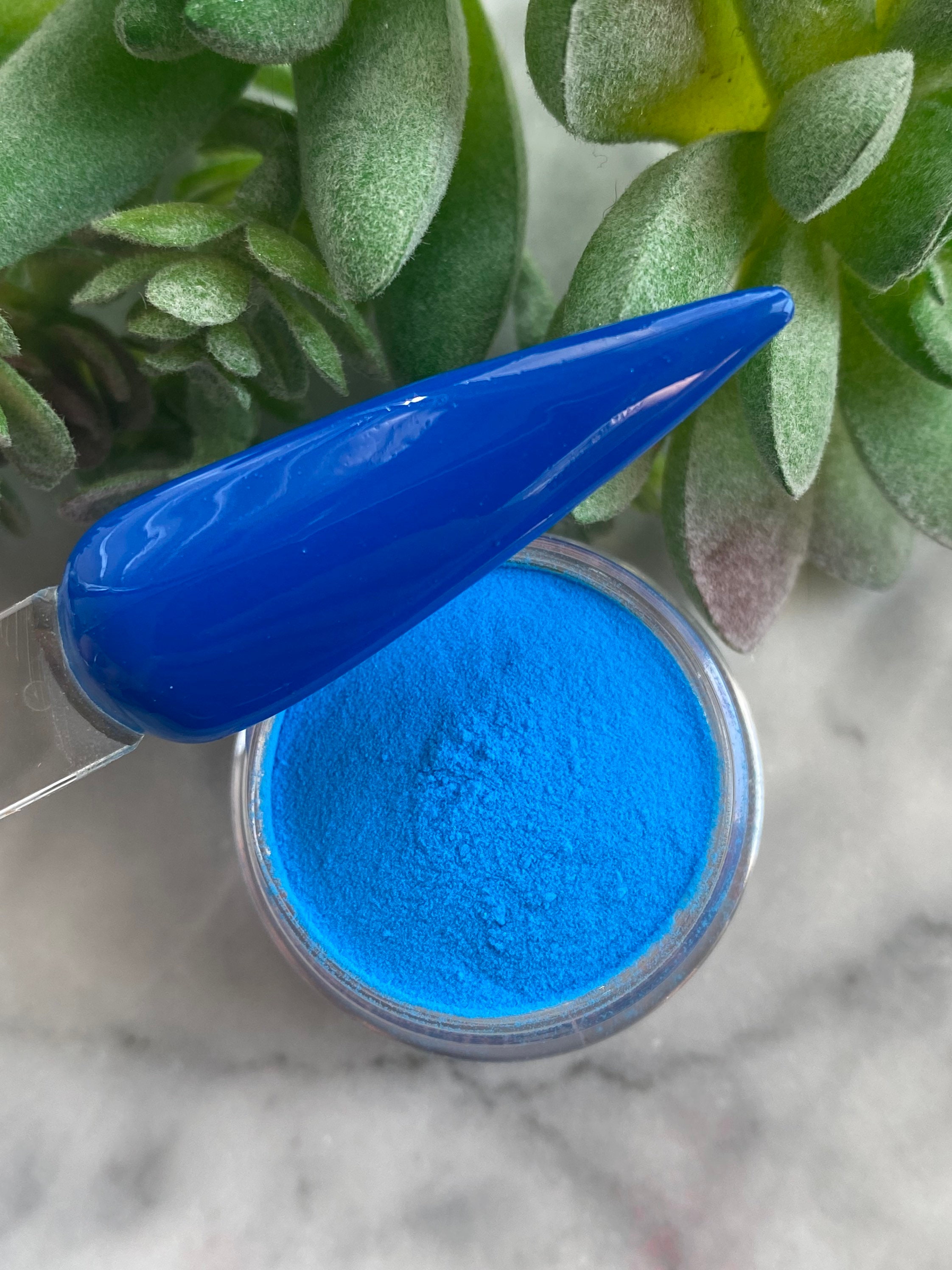 Xenon Neon Blue Nail Dip Powder the Neon Collection - Etsy