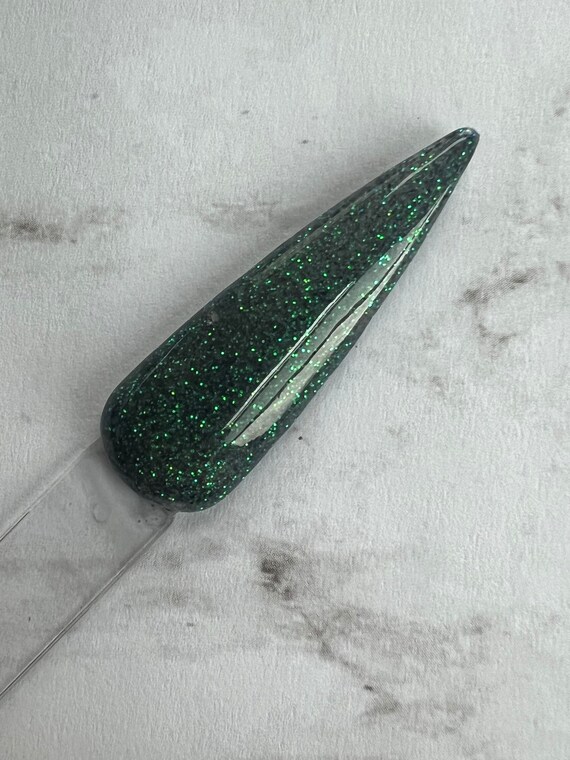 Leviathan Green Nail Dip Powder Acrylic & Press On Nails Jewelry ...
