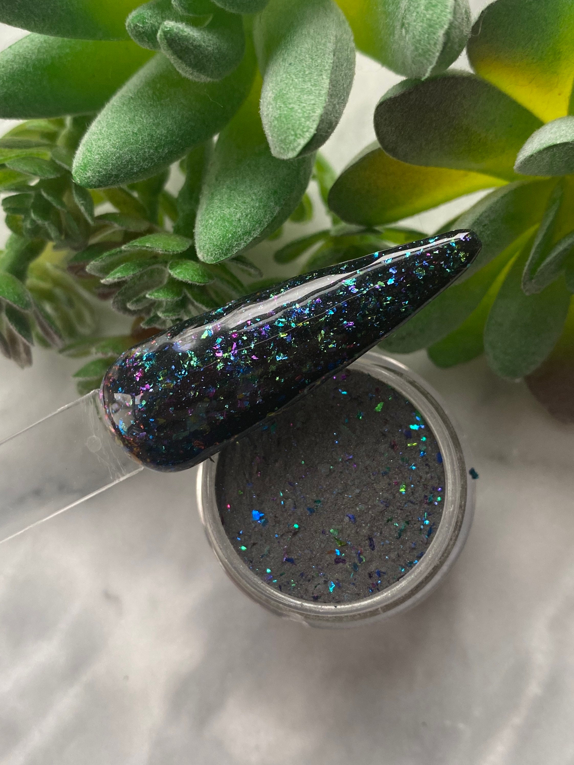 Eternal Black Nail Dip Powder | Etsy