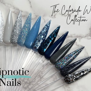 Boulder Navy Blue Dip Powder the Colorado Winter Collection - Etsy