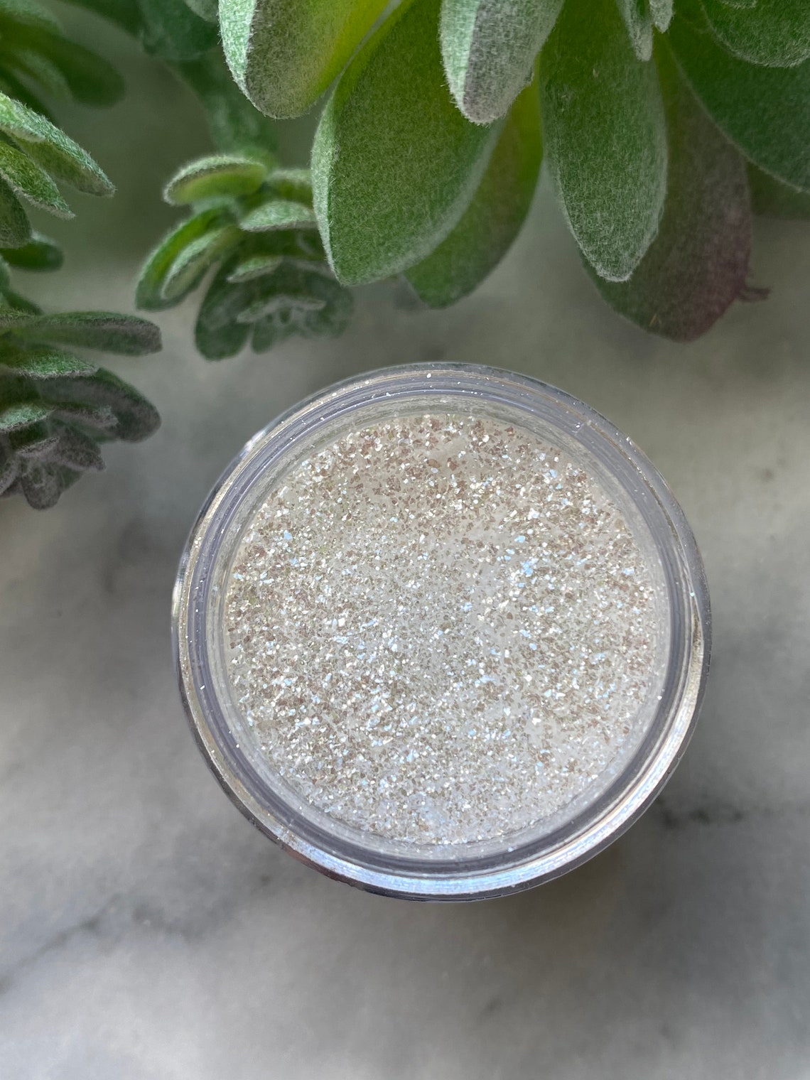 Crushed Crystal White Shimmer Nail Dip Powder - Etsy