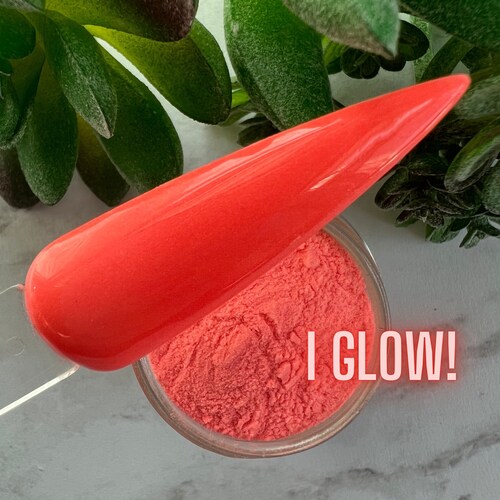 Neon Lights Glow in the Dark Dip Powder Collection - Etsy