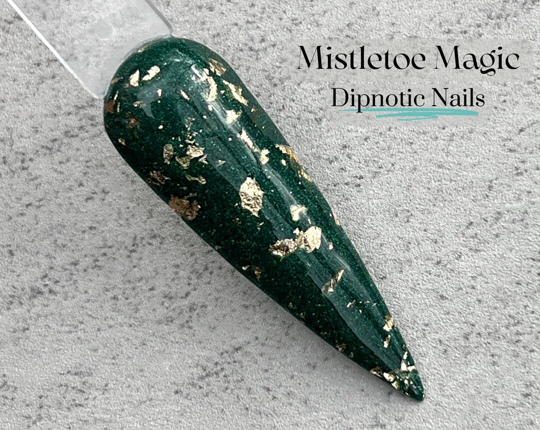 Mistletoe Magic Green Christmas Nail Dip Powder Christmas 2023 ...