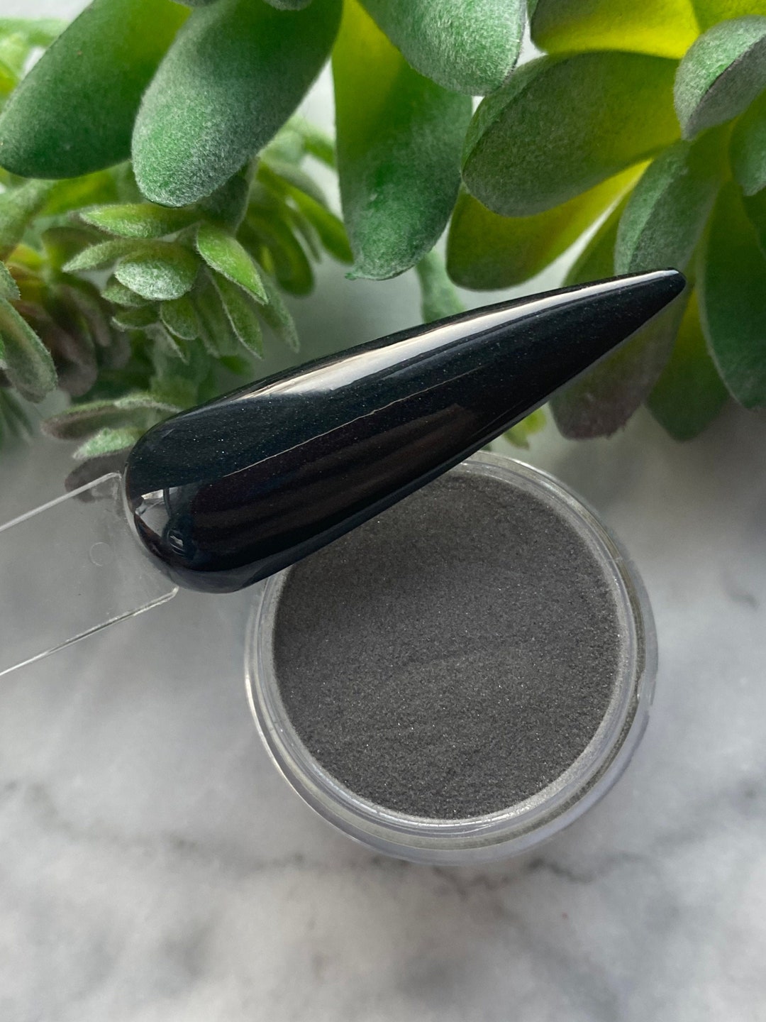 Abyss Black Nail Dip Powder - Etsy