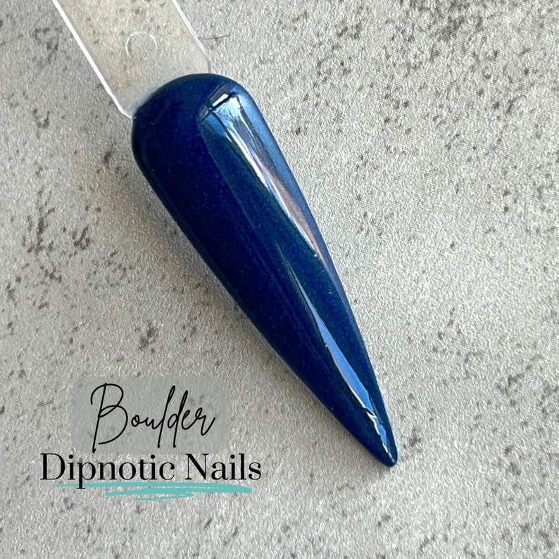 Boulder Navy Blue Dip Powder the Colorado Winter Collection - Etsy